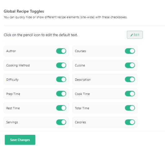 How to configure the Recipe Post Settings? - WP Delicious